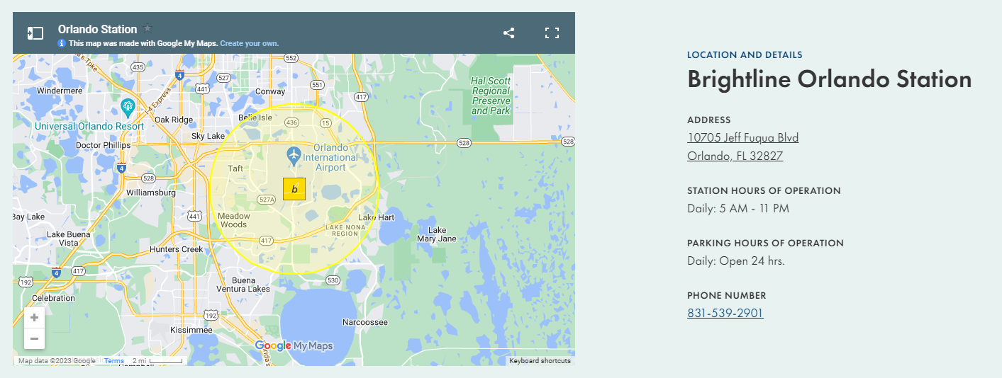 About our Orlando Station. – Brightline Help Center