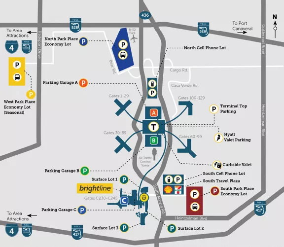 Reserved Parking at Orlando International Airport (MCO) Terminal C ...